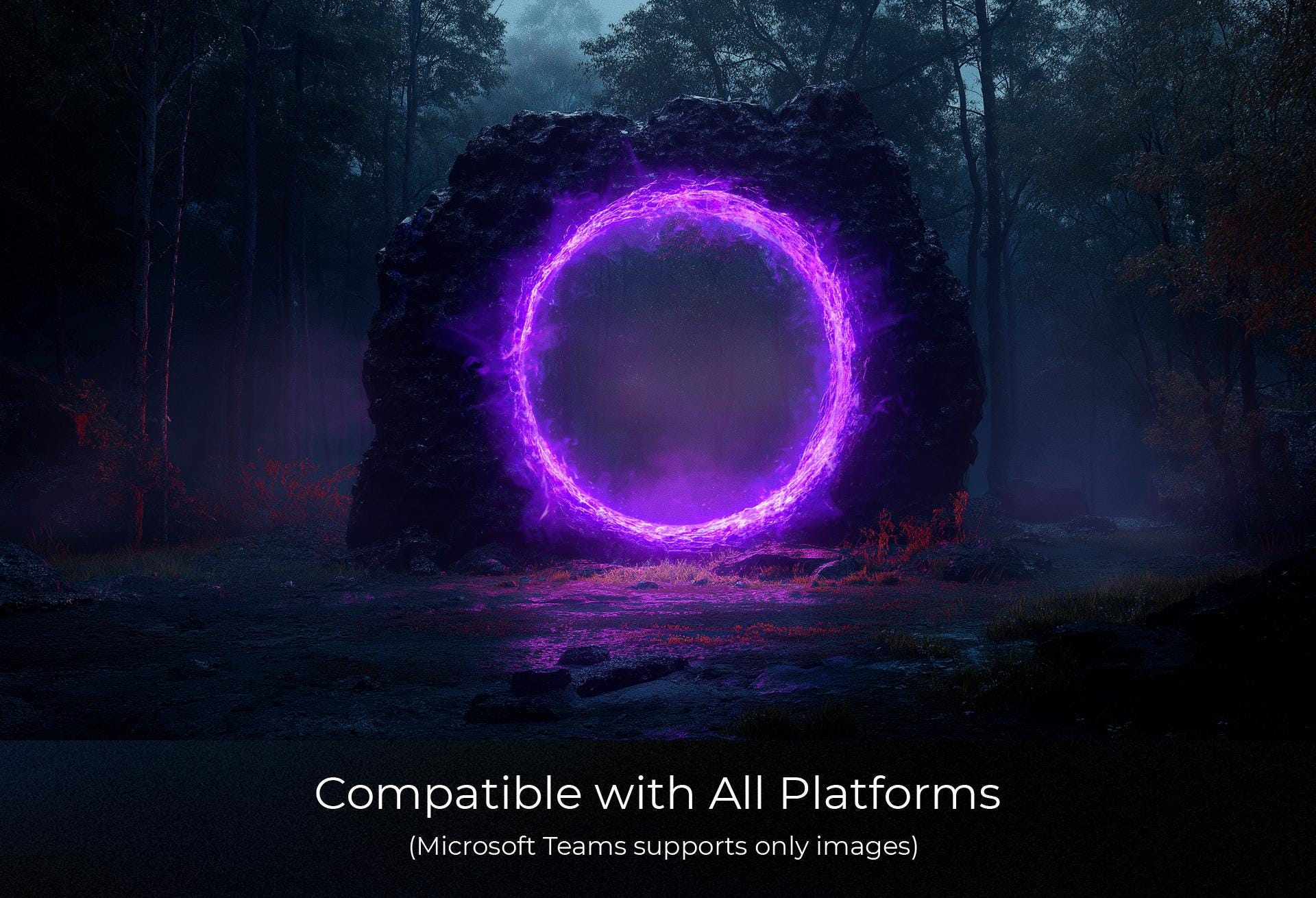 Animated Background, Another World Portal, Mystic Gate, Purple Magic ...