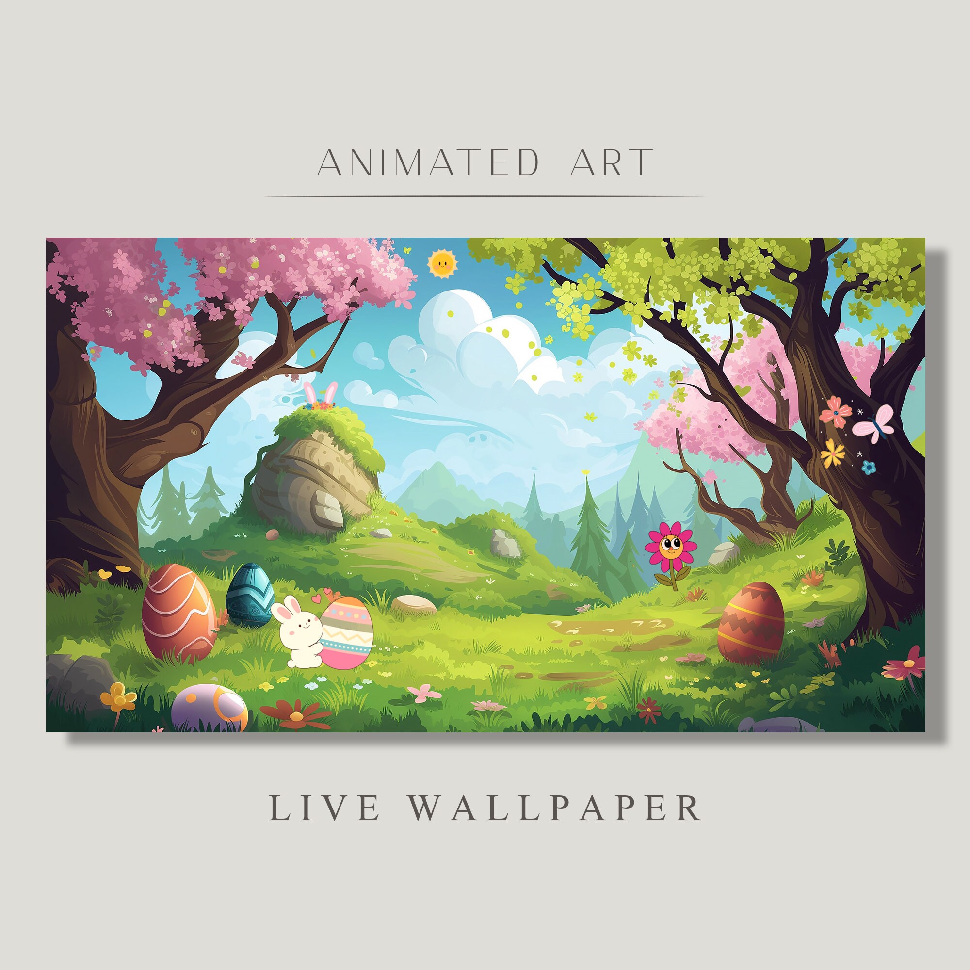Animated Background, Easter Background, Easter Holiday, Spring Symphony ...