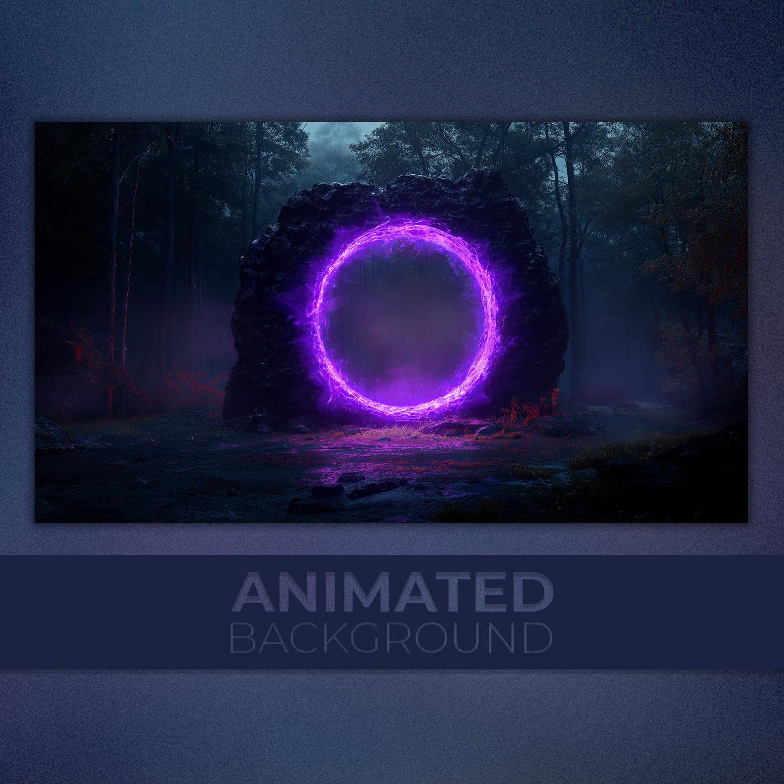 Animated Background, Another World Portal, Mystic Gate, Purple Magic ...