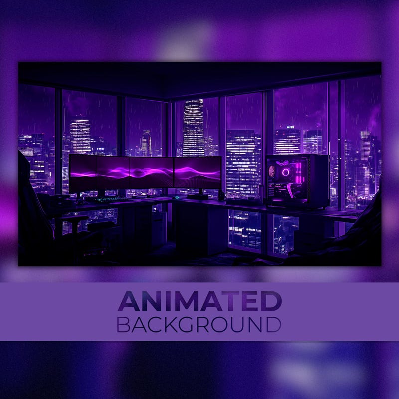 Neon Twitch Backgrounds - Etsy UK