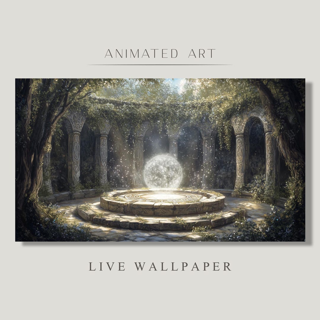 Animated Background, Glowing Altar, Light Fantasy, Hidden Sanctuary ...