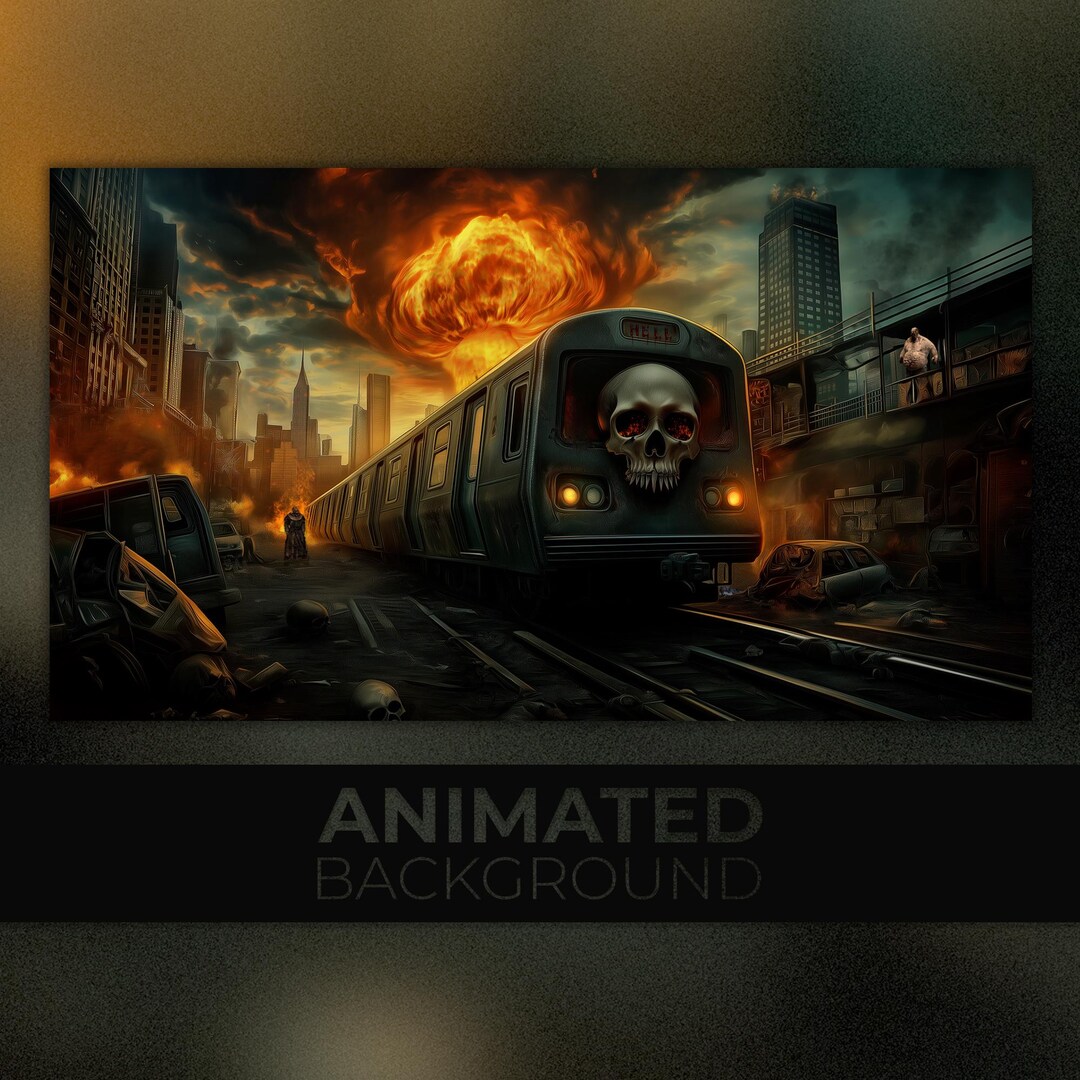 Animated Background, Doom Express, Zombie Apocalypse ,train to Hell ...