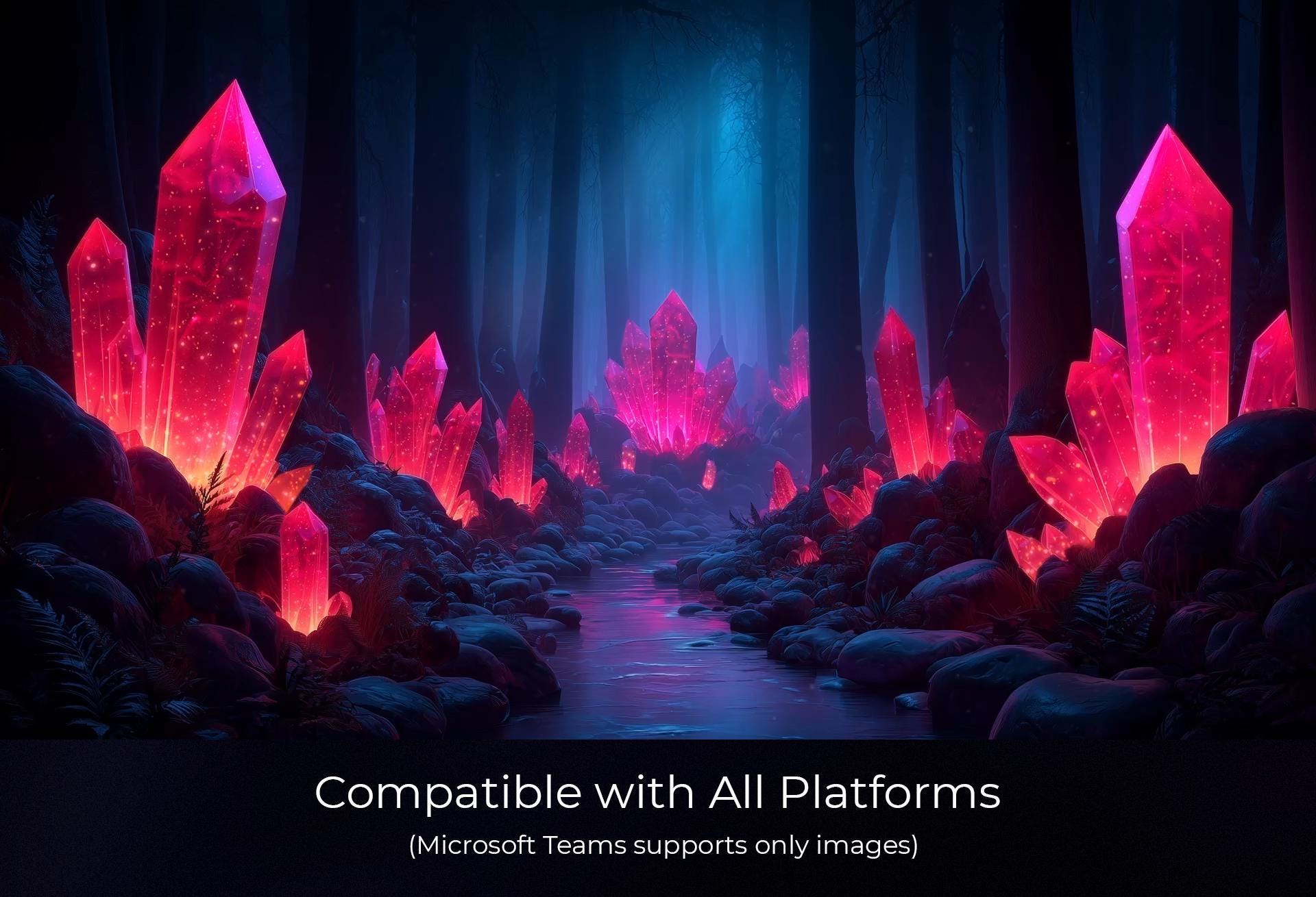 Animated Background, Crystal Cave, Magical Forest, Mystical Light ...
