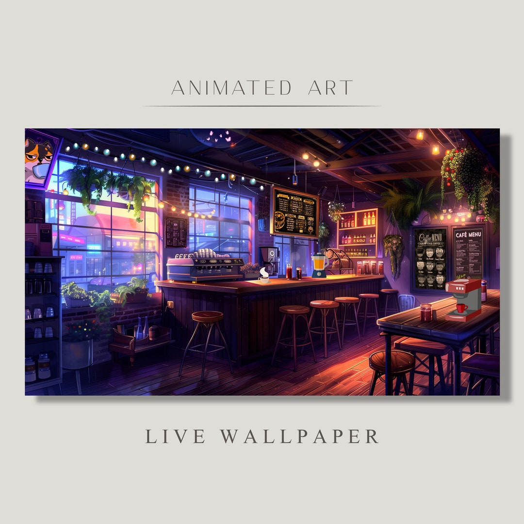 Animated Background, Coffee House, Coffee Shop, Cozy Coffee Shop, Hard ...