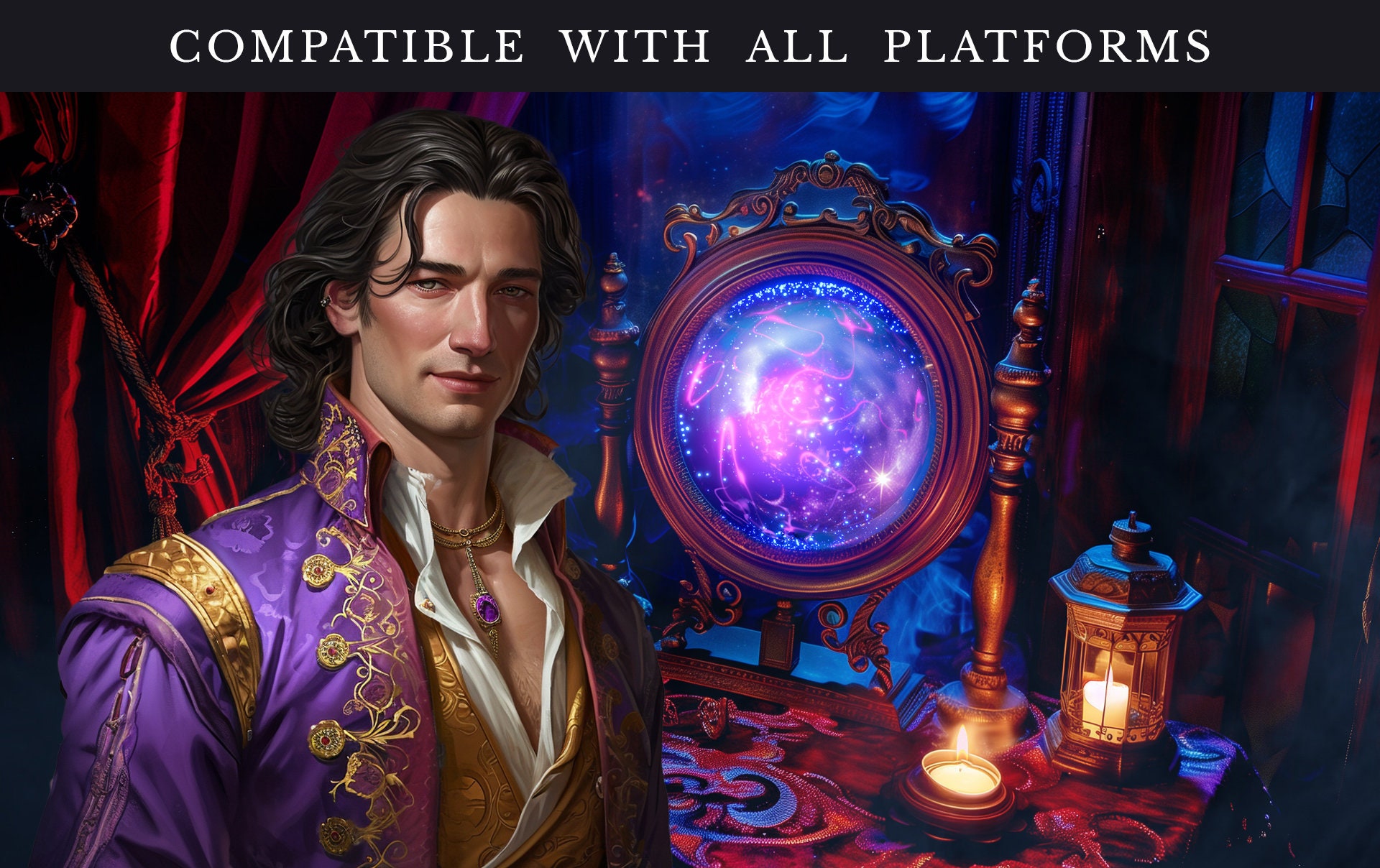 Animated Background, Magic Mirror, Mysterious Rite, Future Prediction ...