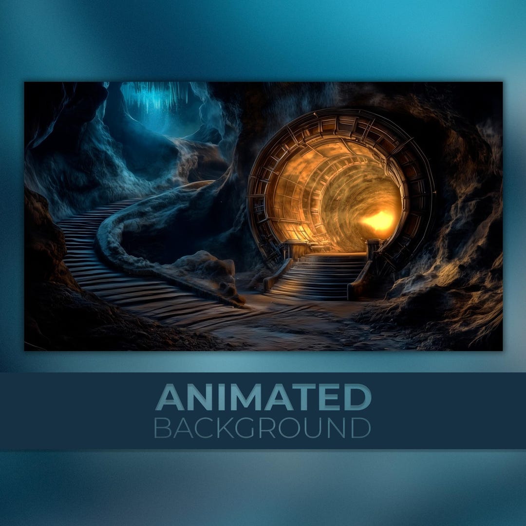 Animated Background, Stargate Portal, Cosmic Rift, Ice Cave, Nebula ...
