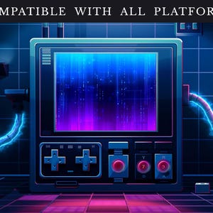 Animated Background, Big Game Console, Future Nostalgia, Pixel Era ...