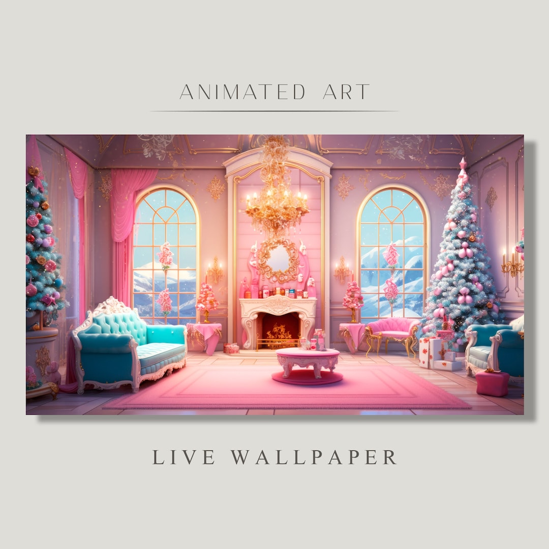 Animated Backround, Pink Princess Christmas Room, Girl Pink Room ...