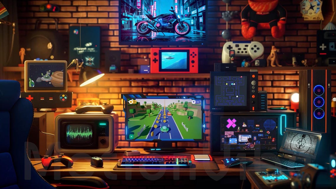 Animated Background, Game Set, Retro Gaming Vibes, Game Backgrounds, 8 ...