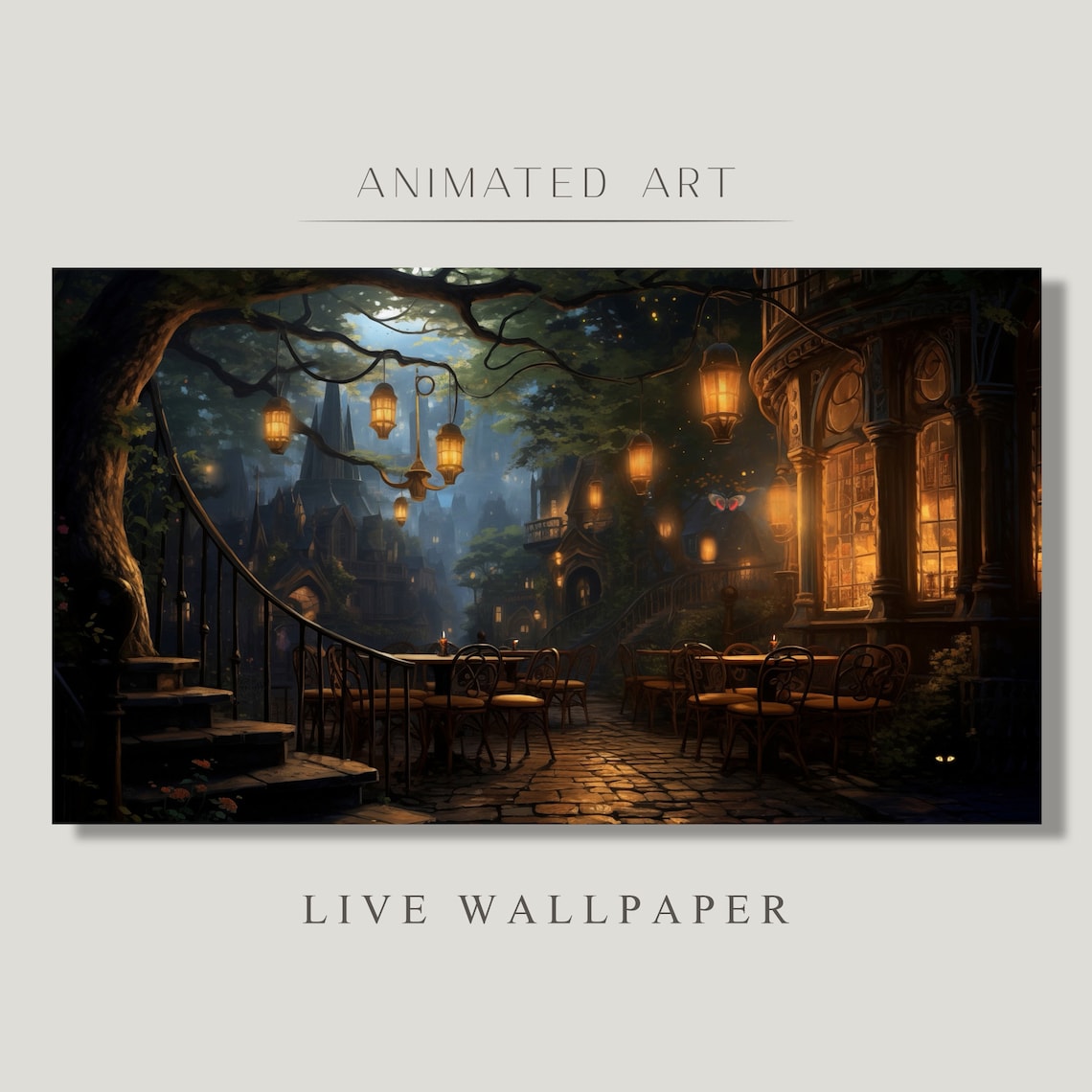 Animated Background, Cozy Cafe, Mystic Cafe, Vtuber Model, Fantasy ...