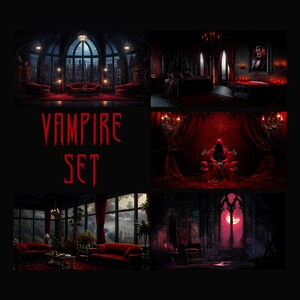 Animated Background, Vampire Set, Vampire Lair Overlay Pack, Dark Lord ...