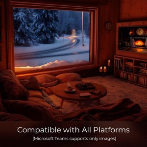 Animated Background, Winter Streamscape, Fireside Chill, Hot Cocoa Vibes, Bookish Blizzard ...
