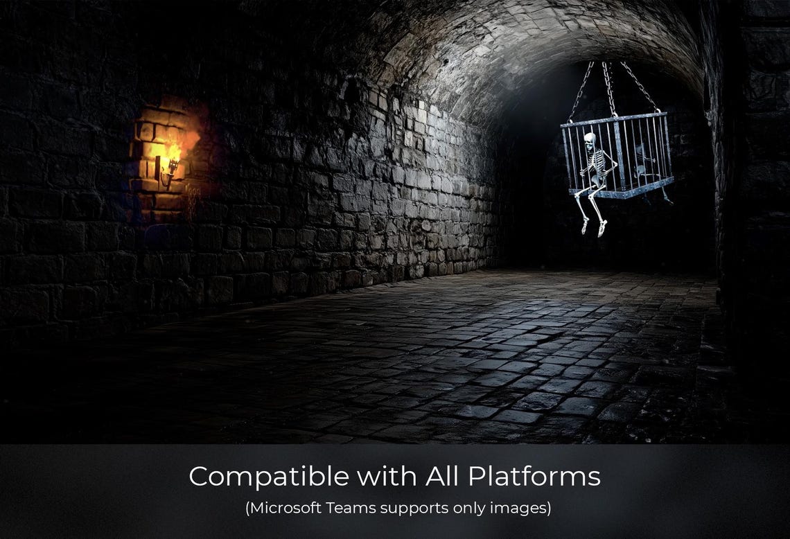 Animated Background, Medieval Prison, Dungeon in Castle, Skeleton Cage ...