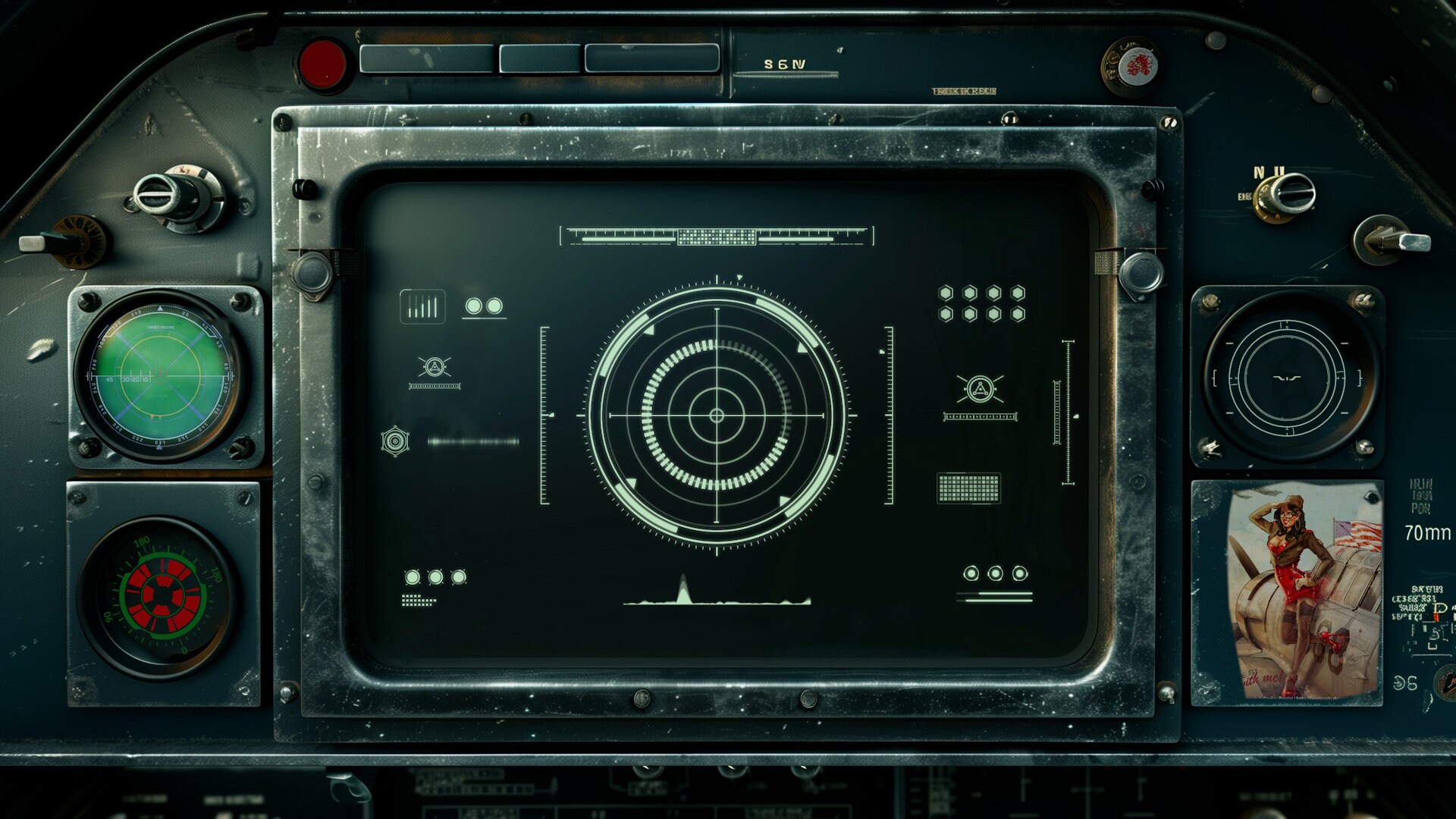 Animated Background, Airplane Cockpit, Airplane Pilot Screen, Vintage ...