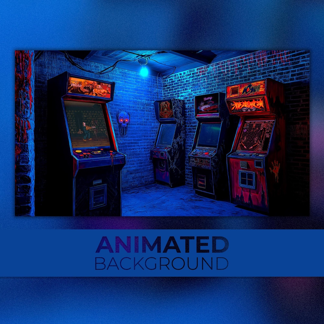 Animated Background, Haunted Arcade, Ghostly Game Room, Demonic Tokens ...