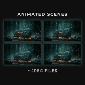 Stream Screen Animated, Mystic Stone Rune Stream Screen, Forest ...