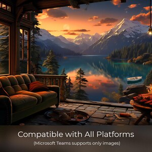Animated Background, Cozy Lake, Mountain View, Oasis of Calm, Mountain ...