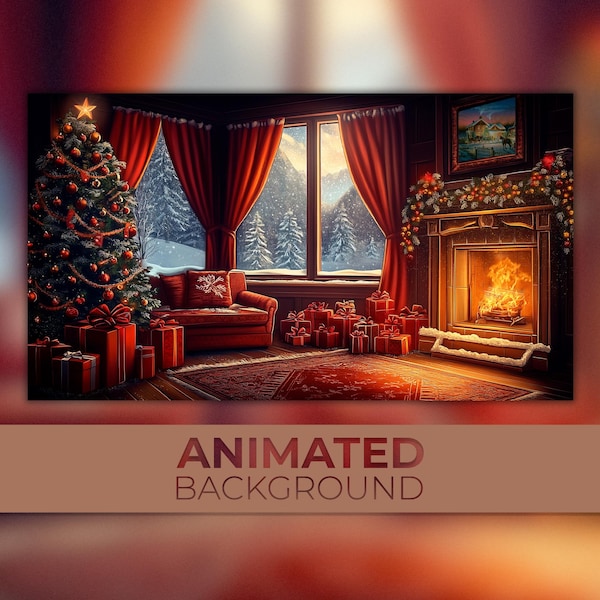 Christmas Backgrounds for Microsoft Teams, Animated - Etsy