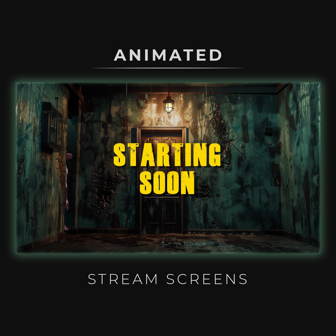 Stream Screen Animated , Zombie Stream Overlay, Zombie Room, Horror ...