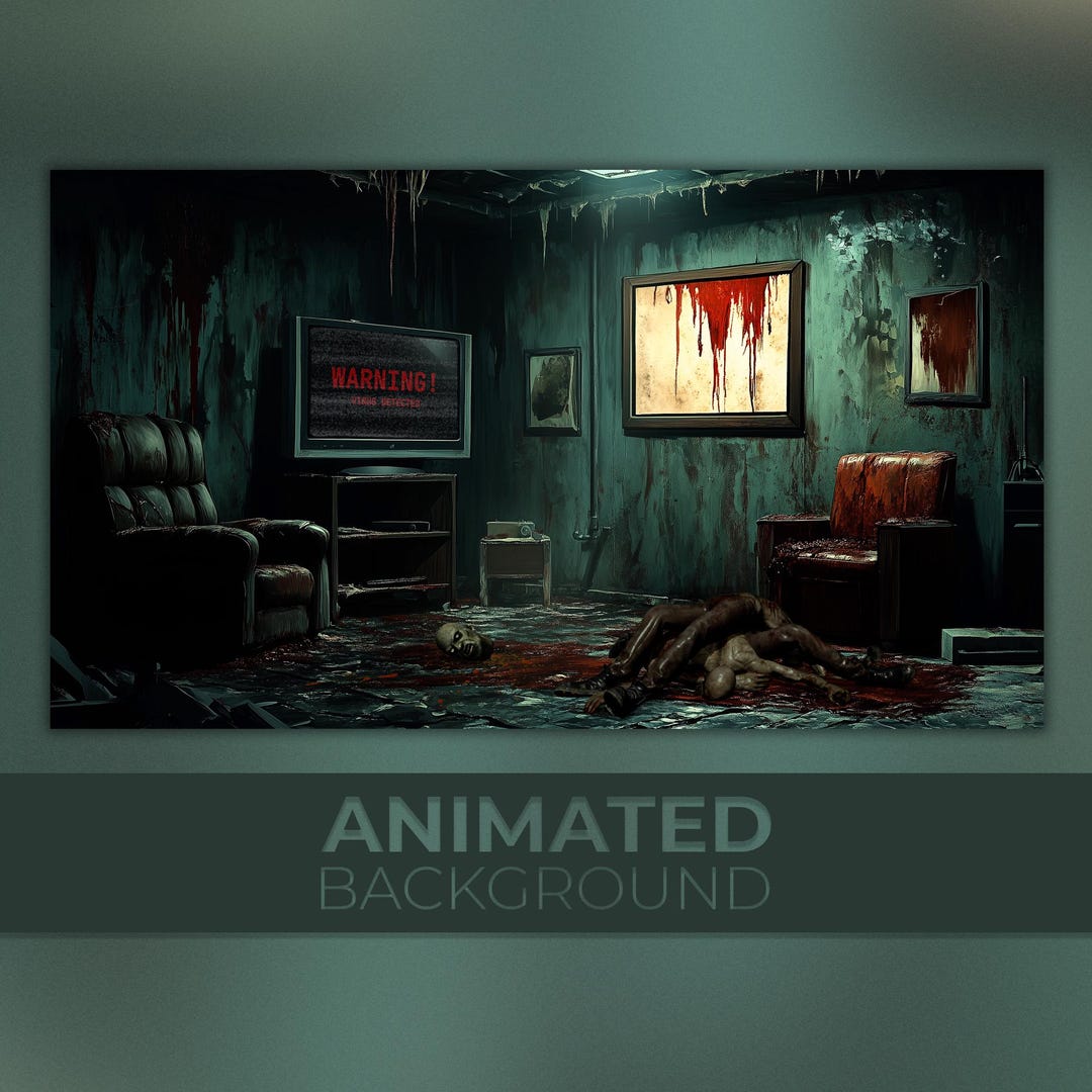 Animated Background, Dead Zombies, Horror Virus Room, Zombie Apocalypse ...