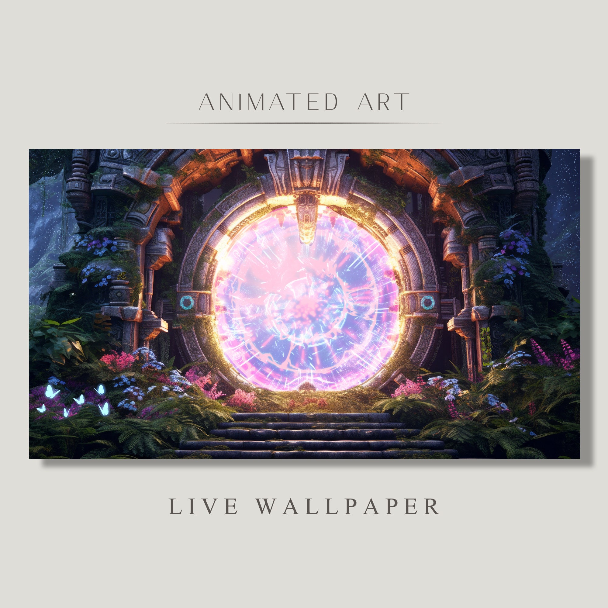 Animated Background, Fantasy Magic Portal, Animated Fantasy Portal ...