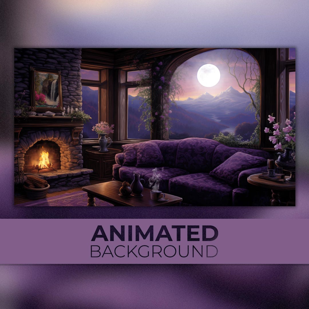 Animated Background, Purple Room, Magical Mystique, Witchy Wonders ...