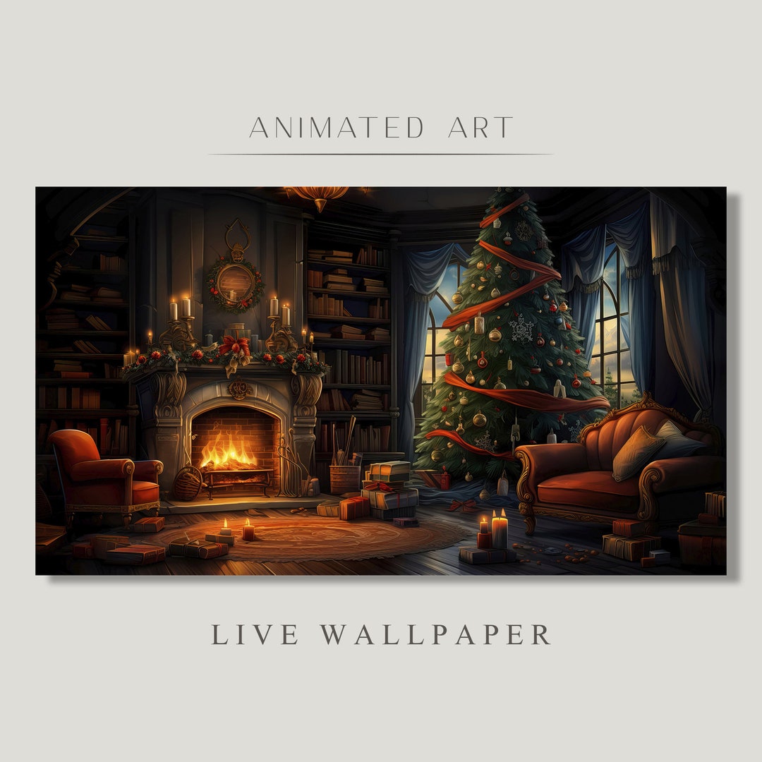 Christmas Wallpaper, Christmas Decor, Christmas Wall Art, Christmas ...