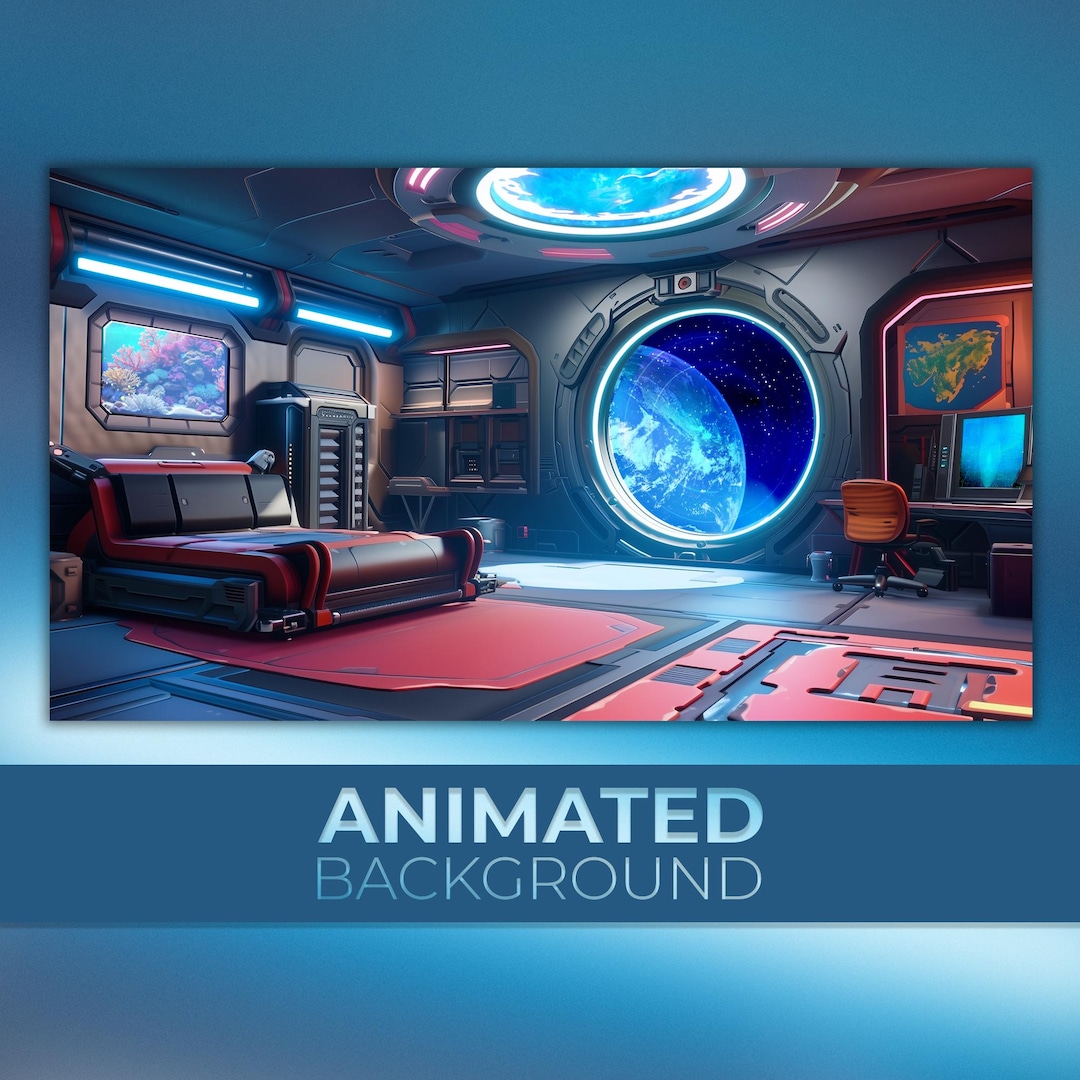 Animated Background, Space Station, Galactic Cabin, Orbit Room, Gravity ...