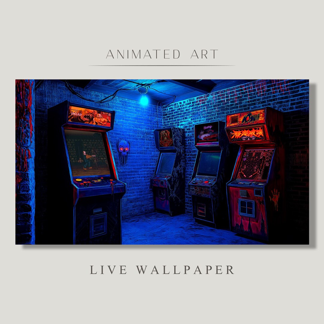 Animated Background, Horror Arcade, Game Horror, Retro Horror Arcade ...