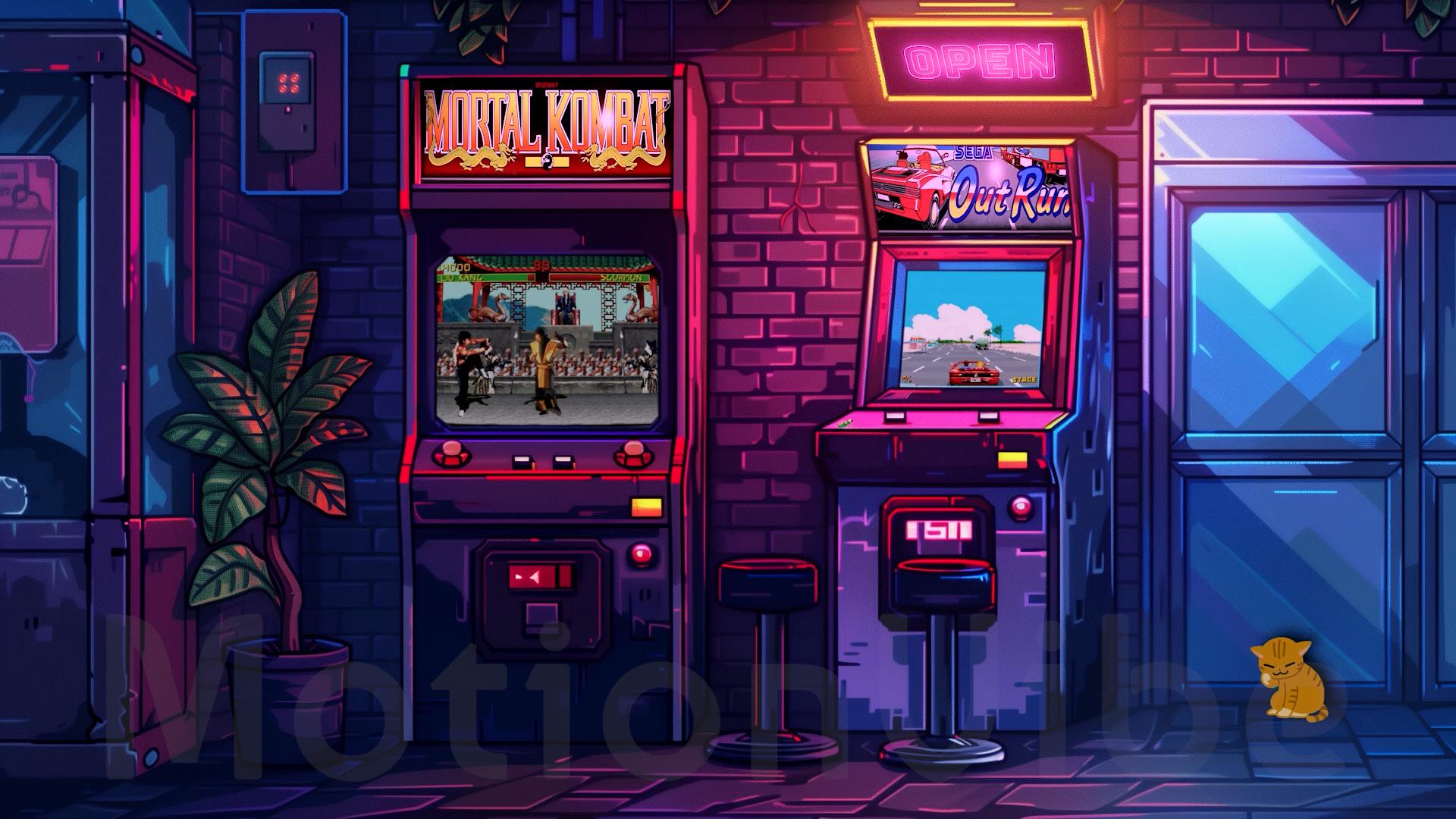 Animated Background, Game Set, Retro Gaming Vibes, Game Backgrounds, 8 ...