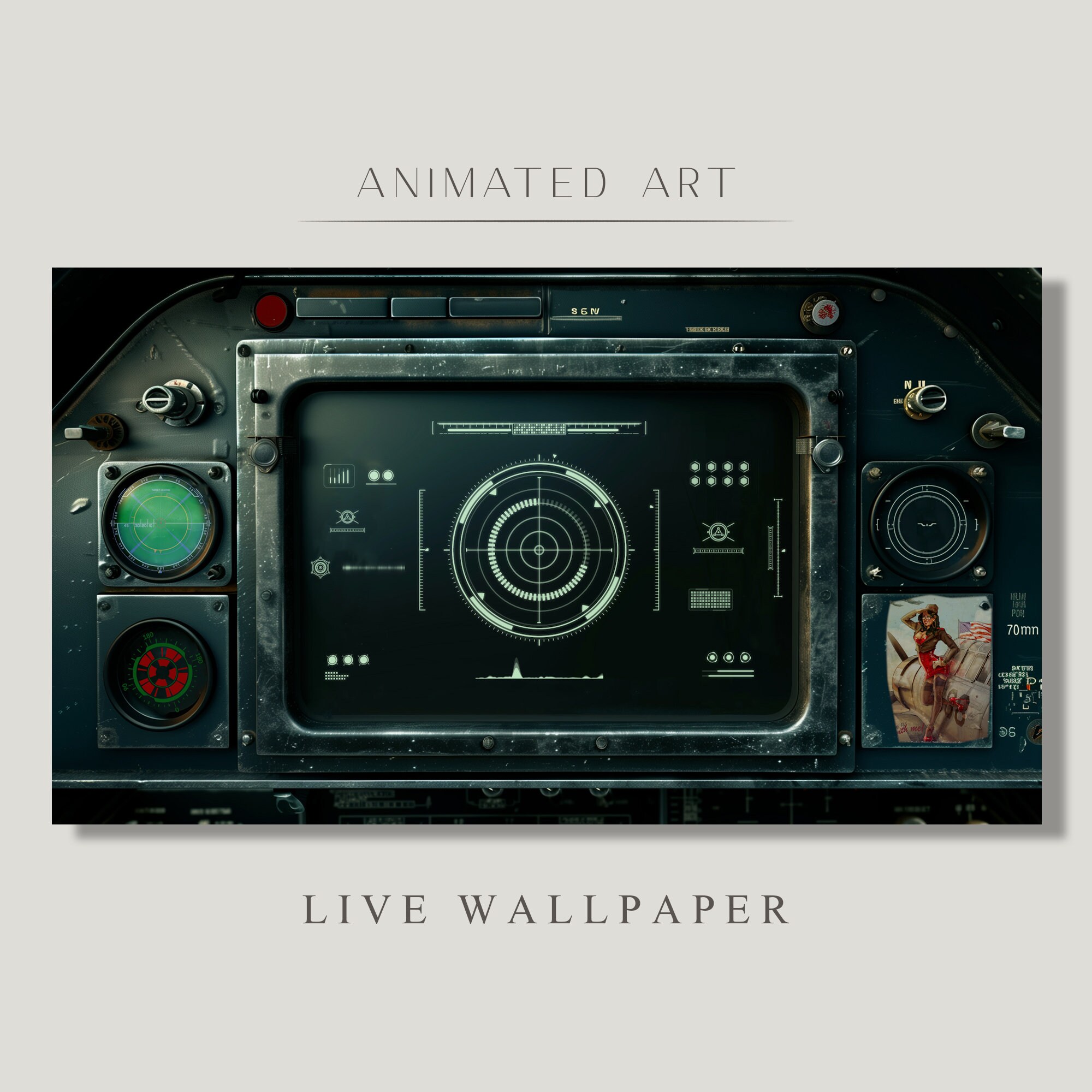 Animated Background, Airplane Cockpit, Airplane Pilot Screen, Vintage ...