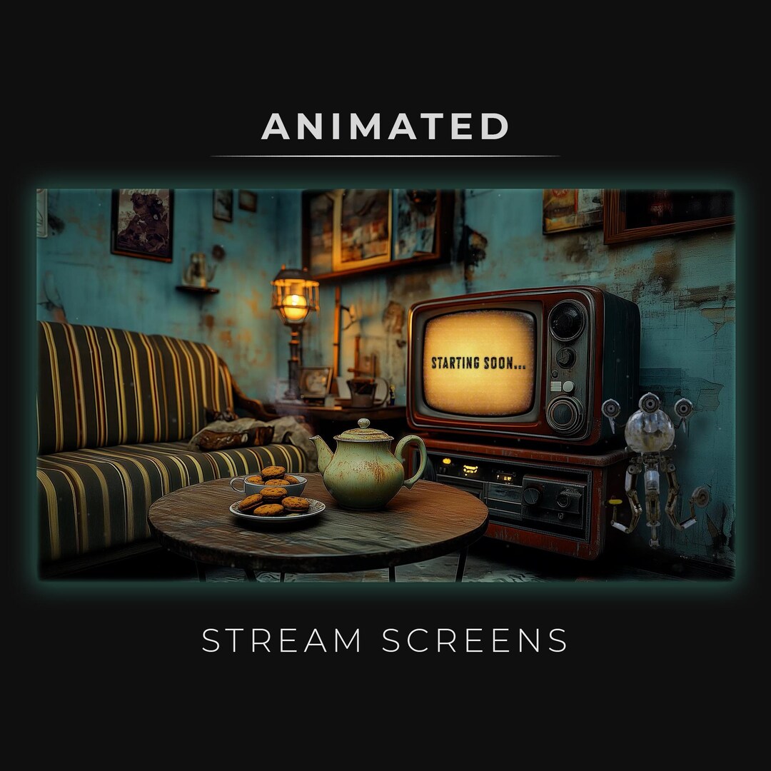 Stream Screen Animated, Fallout Room Stream Screen, Retro Apocalypse ...