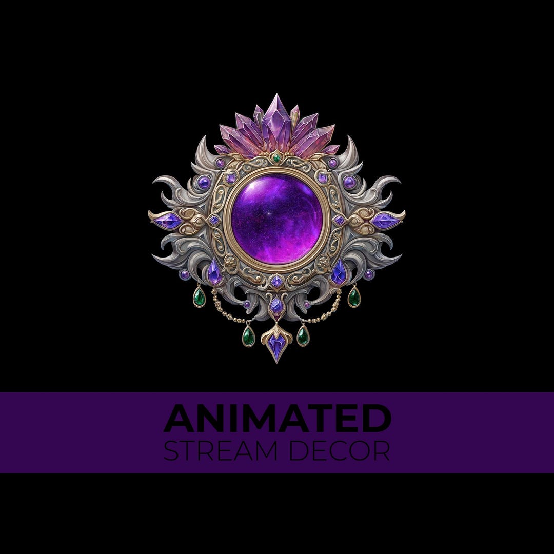 Animated Stream Decor, Elven Mirror, Arcane Crystals, Reflection ...
