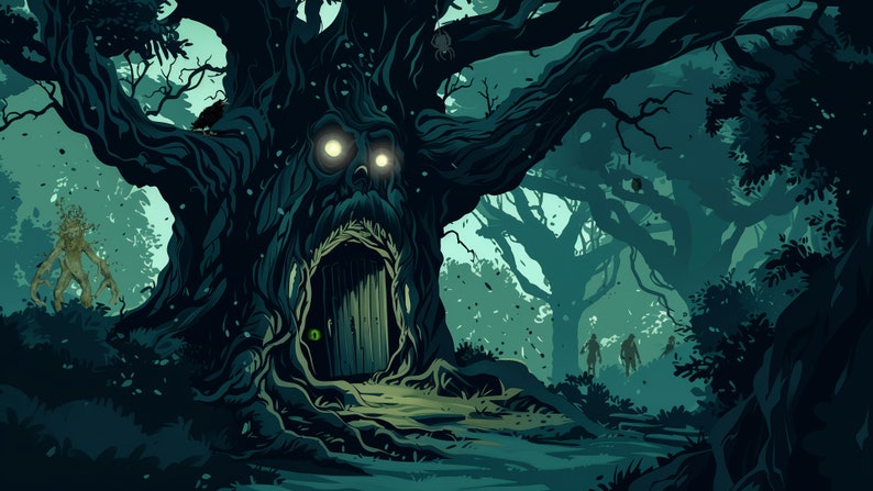 Animated Background, Creepy Forest, Scary Forest, Dark Forest, Phantom ...