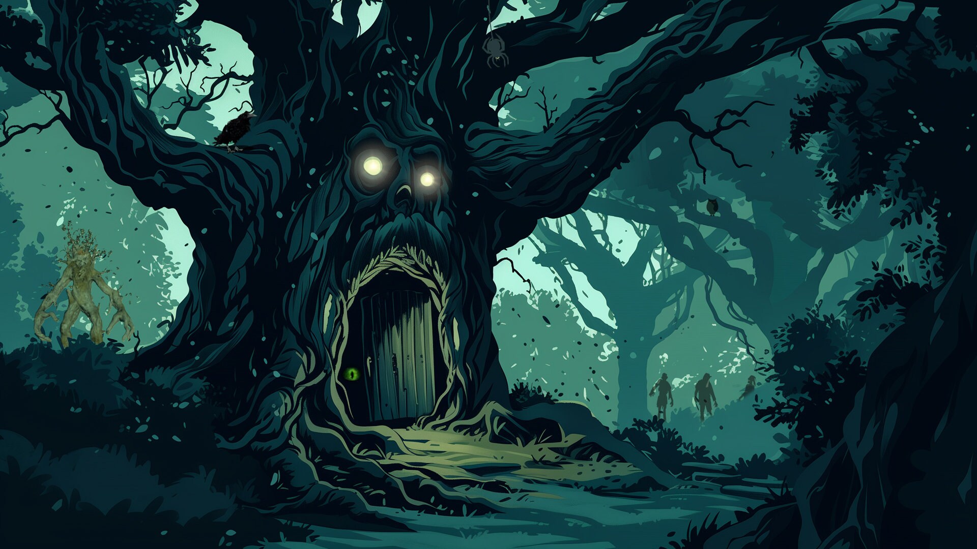 Animated Background, Creepy Forest, Scary Forest, Dark Forest, Phantom ...