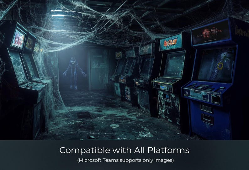 Animated Background, Horror Arcade Room, Ghostly Game, Creepy ...