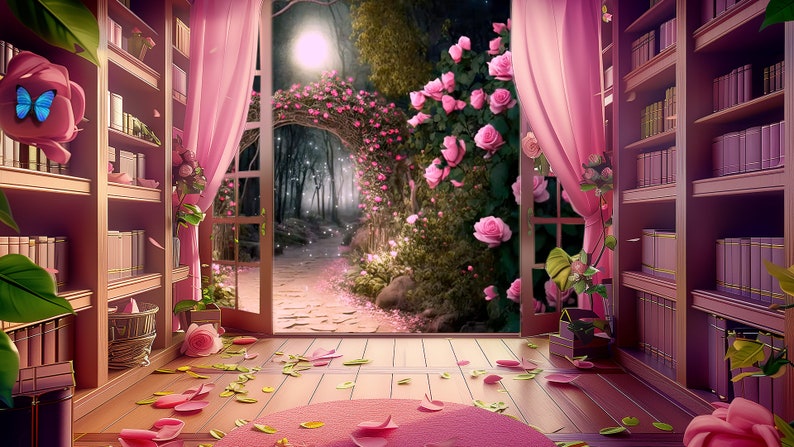 Animated Background, Rose Room, Window to Fiction, Portal to Infinity ...