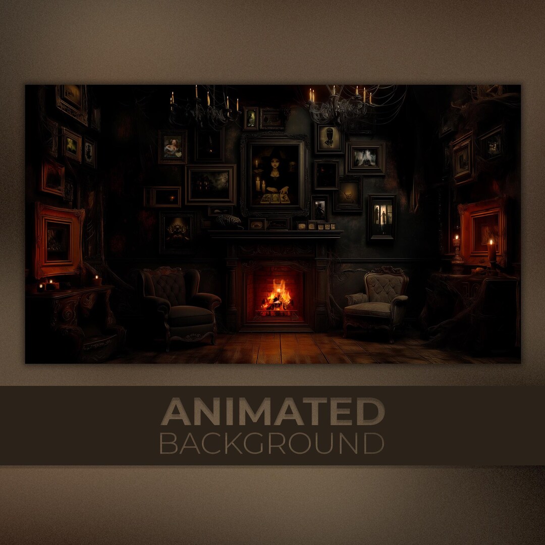 Animated Background, Mystic Gallery, Haunted Hearth, Cursed Portrait ...