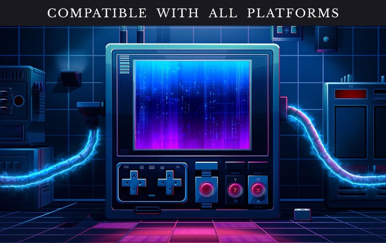 Animated Background, Game Set, Retro Gaming Vibes, Game Backgrounds, 8 ...