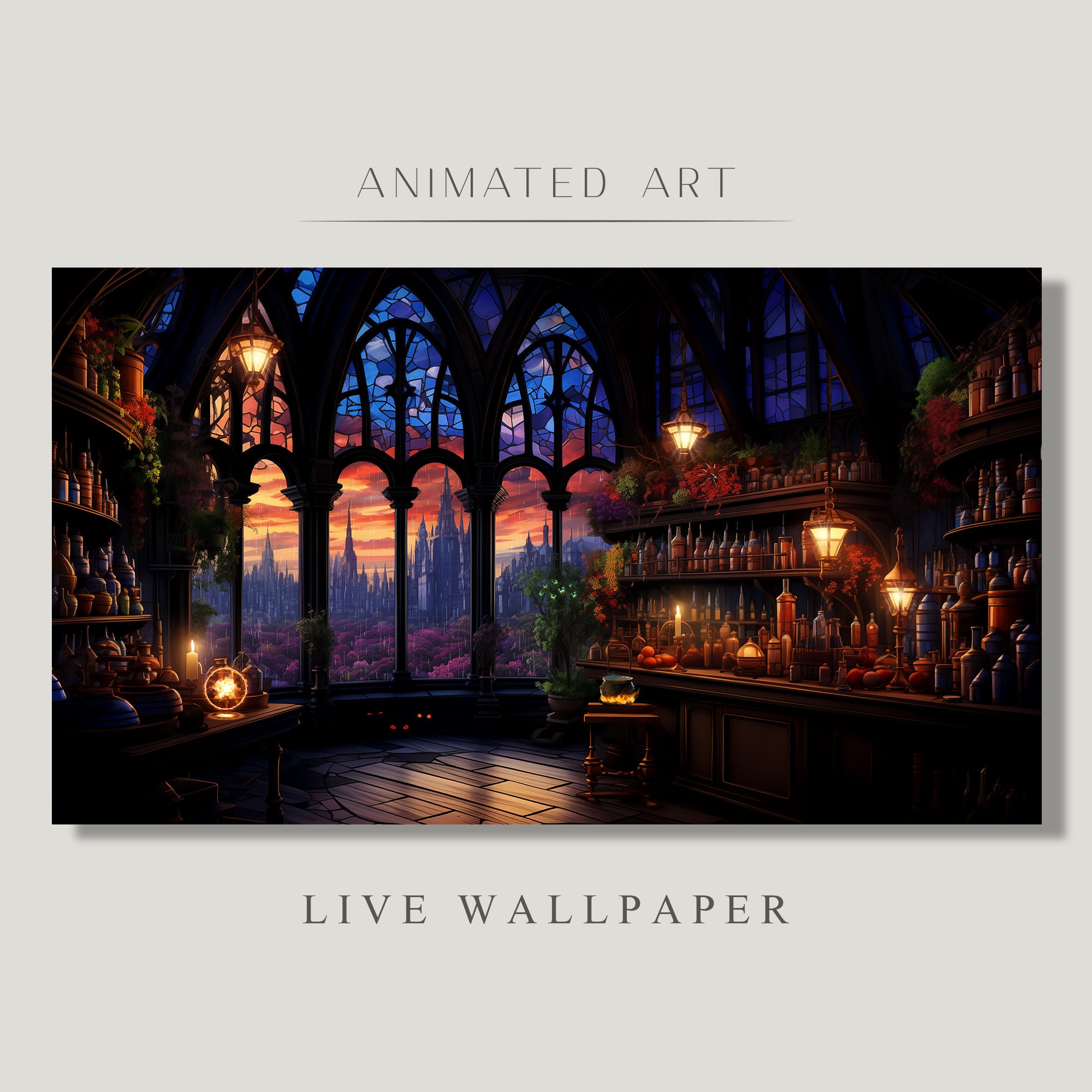 Animated Background, Witch Room, Witchcraft Room, Spell Room, Magic ...