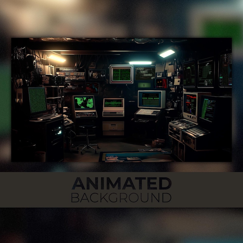 Cyber Vtuber Background Animated - Etsy