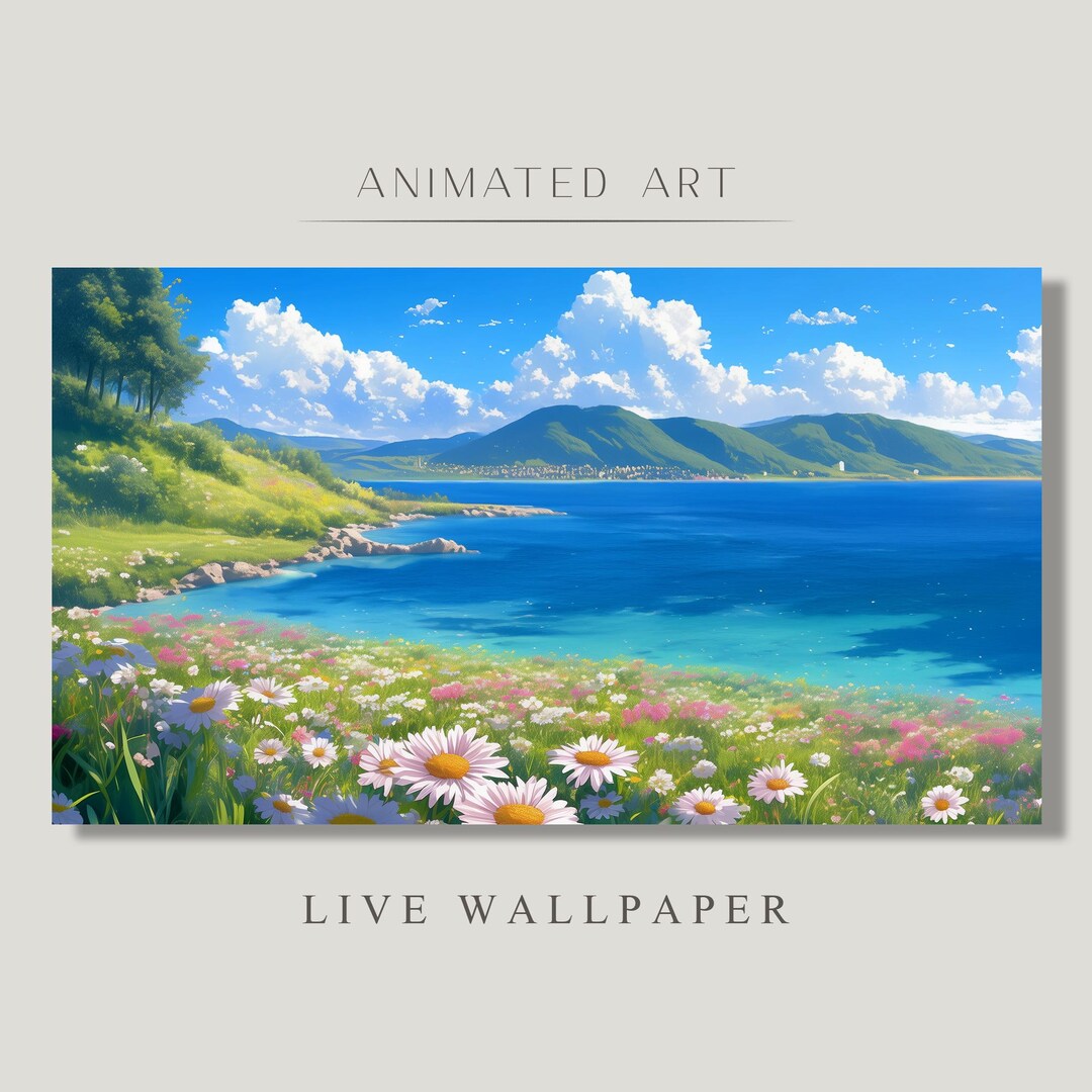 Animated Background, Summer Sea, Ocean Breeze, Golden Coast, Azure ...