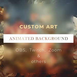 Custom Animated Background for OBS, Twitch, Zoom and Others, Digital ...