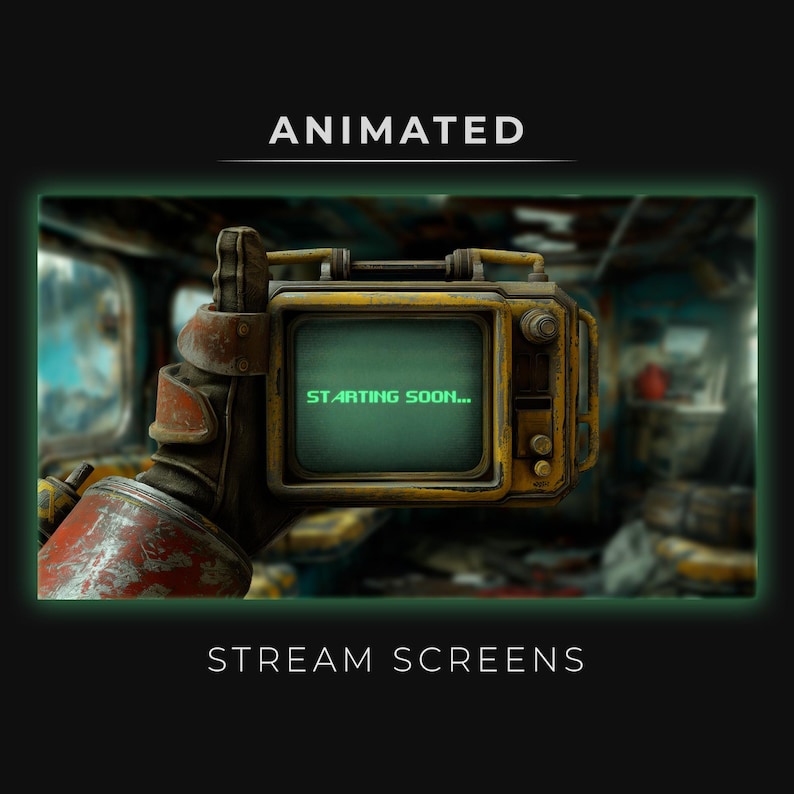 Stream Screen Animated, Post Apocalyptic Stream, Pip-style Device ...
