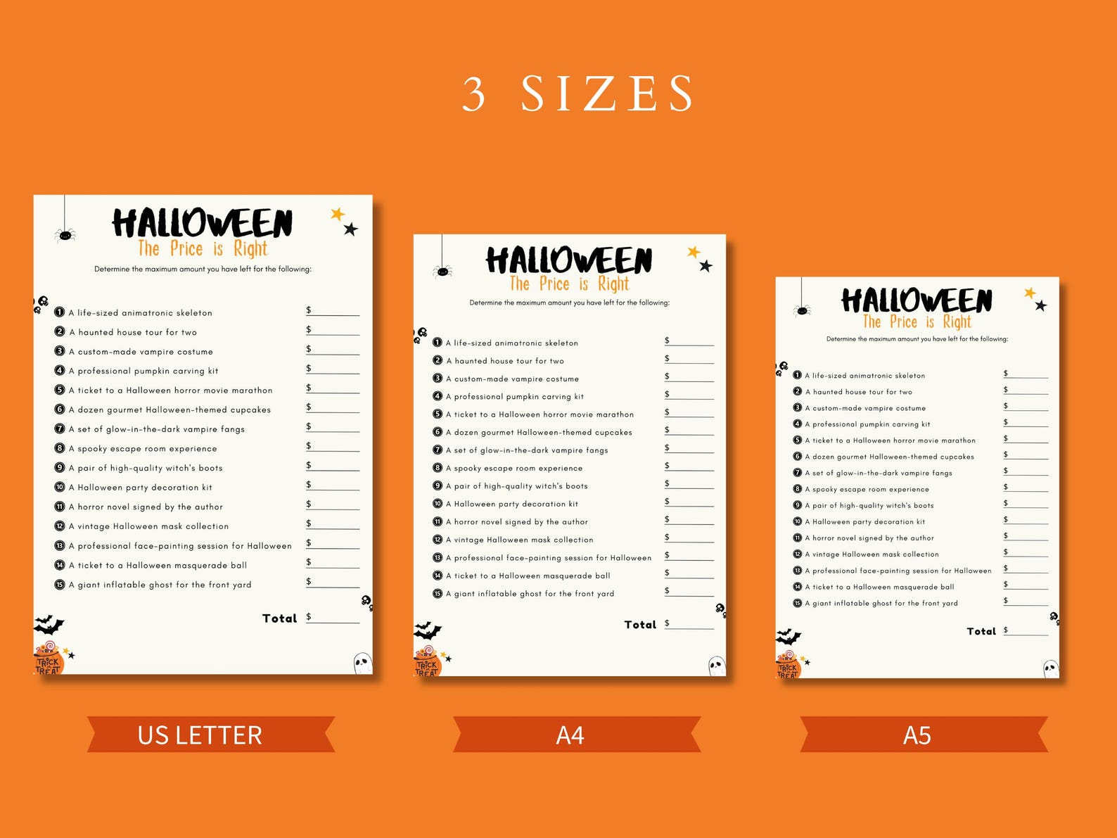 Halloween the Price is Right Game | Family Activity | Educational ...