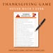 Thanksgiving Game Printable Never Have I Ever Family Trivia Night Fall ...