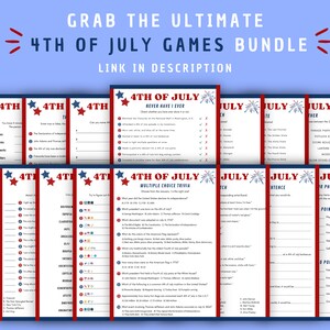 4th of July Think Fast Game Printable, Patriotic Icebreaker for Kids ...