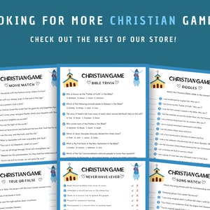 Printable Bible Riddles Game for Christians, Digital Download, Faith ...