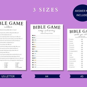 Bible Games Bundle: Christian Trivia, Study Games (printable) - Etsy