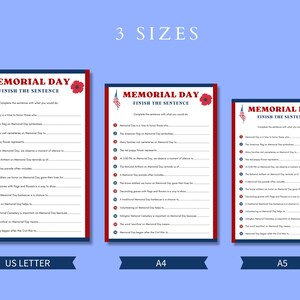 Memorial Day Printable Game, Multiple Choice Trivia Quiz for Adults and ...